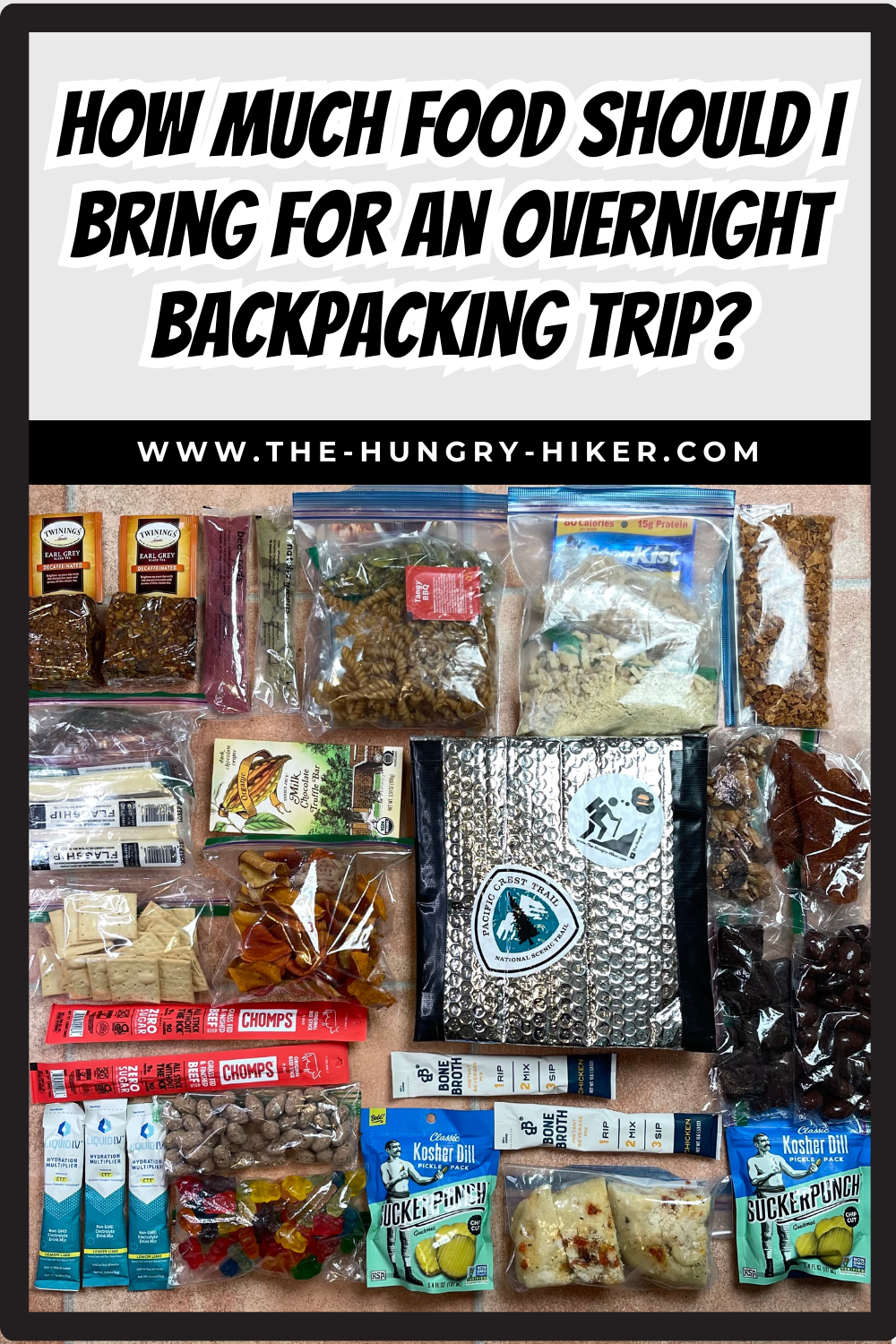 How Much Backpacking Food Should I Bring for an Overnight Backpacking ...