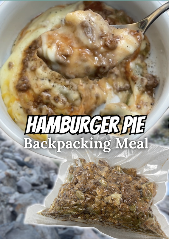 Hamburger Pie | Freeze-Dried Backpacking Meal Recipe - The Hungry Hiker